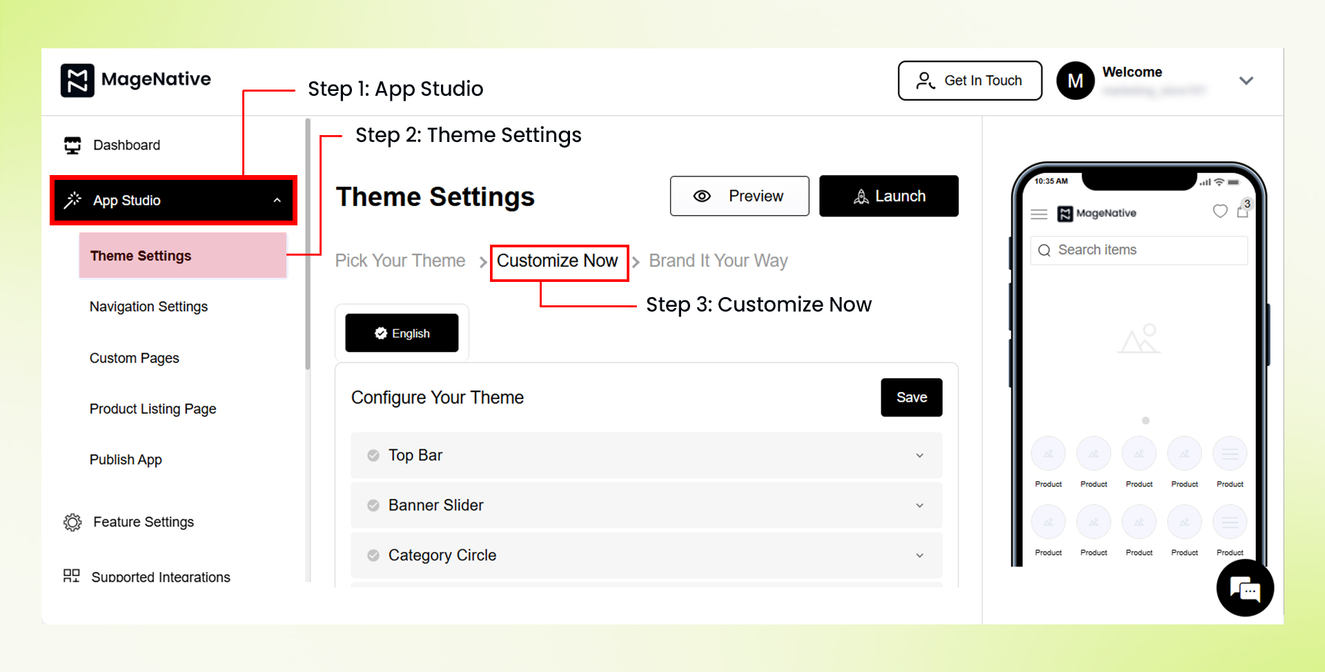 Documentation | Shopify Mobile App Builder | MageNative